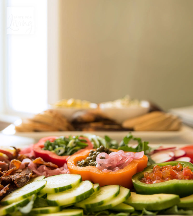 Build Your Own Bagel Platter | A Taste for Living