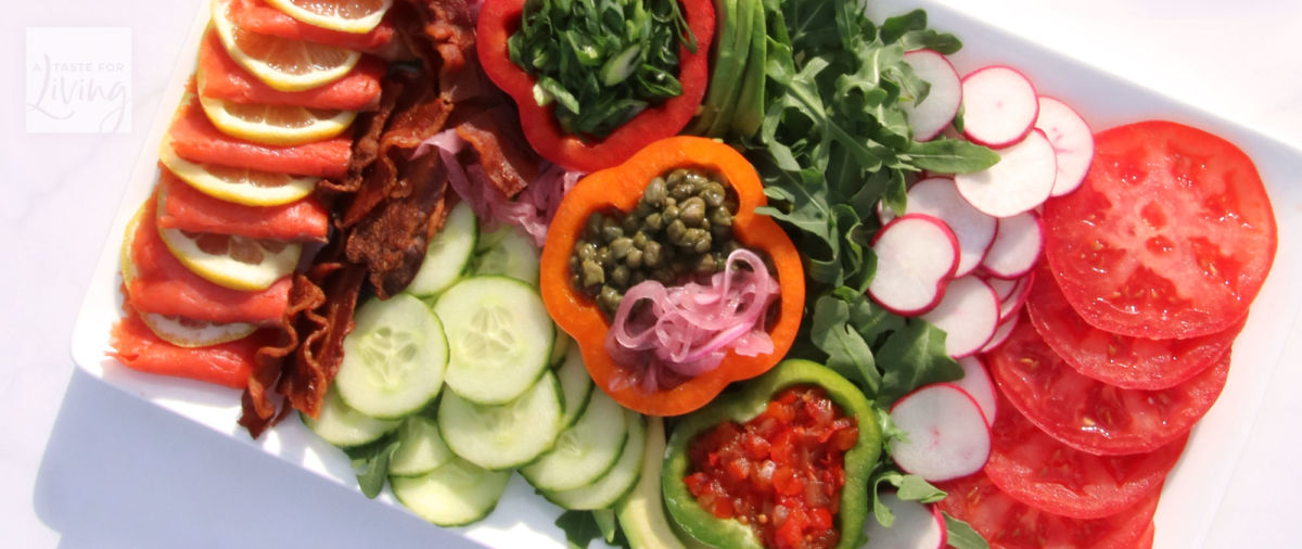 Build Your Own Bagel Platter | A Taste for Living