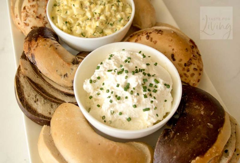 Build Your Own Bagel Platter | A Taste for Living